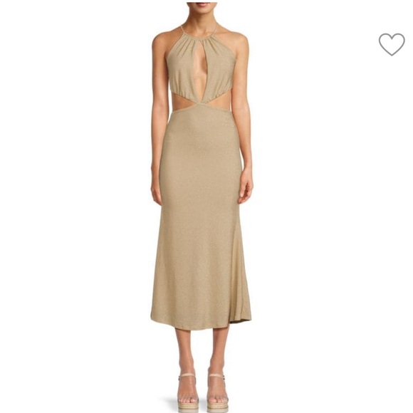 MISHA COLLECTION | Dresses | Misha Angel Metallic Cuttout Midaxi Dress ...